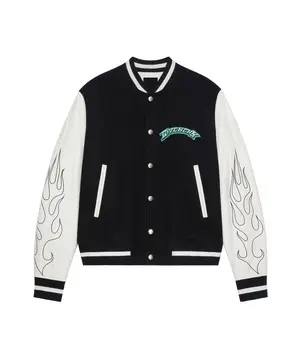 Givenchy Logo Patch Varsity Jacket - Black