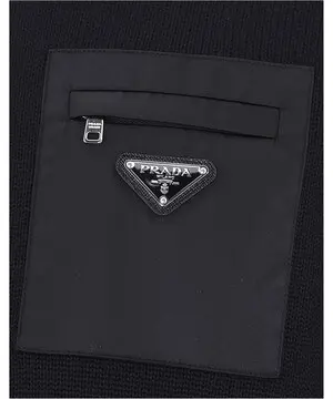 Prada Logo Pocket Knitted Jumper
