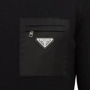 Prada Logo Pocket Knitted Jumper