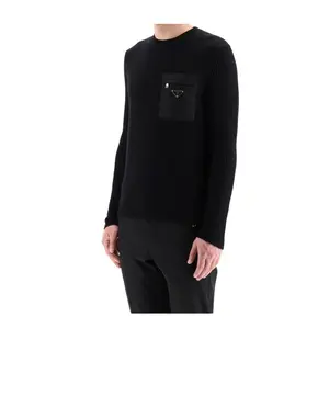 Prada Logo Pocket Knitted Jumper