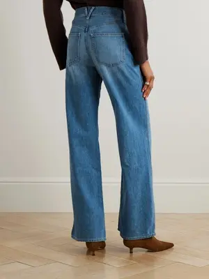 Veronica Beard High-rise Wide-leg Jeans