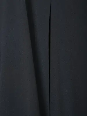 Federica Tosi V-neck Cape Sleeve Blouse With Tie Cuffs - Black