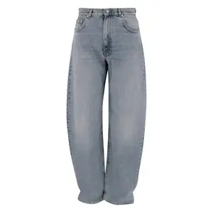 HAIKURE Logo Patch Baggy Jeans - Blue