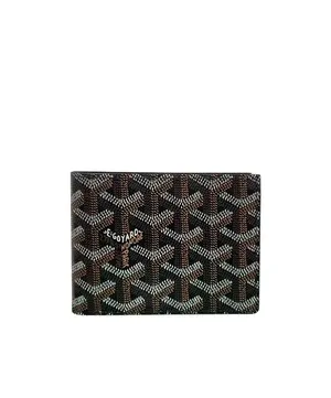 Goyard Pattern Wallet - Black