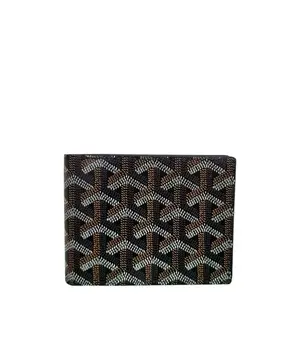 Goyard Pattern Wallet - Black
