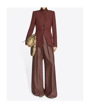 Dries Van Noten Striped Wool Blazer