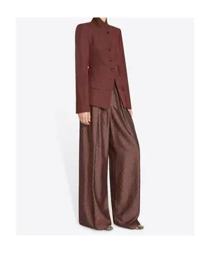 Dries Van Noten Striped Wool Blazer