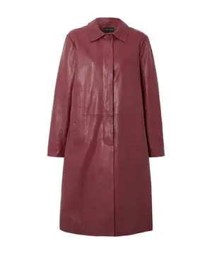 Proenza Schouler Long-sleeved Leather Coat - Red