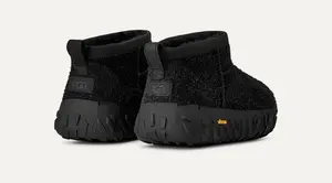 UGG Classic Ultra Mini Wrap Textured Sole Boots - Black