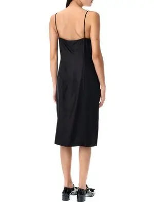 Prada V-neck Sleeveless Midi Dress