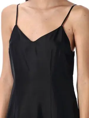 Prada V-neck Sleeveless Midi Dress
