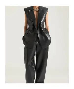 Givenchy Double-breasted Sleeveless Jacket