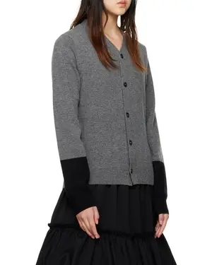 Comme Des Garçons Long Sleeve Button-down Cardigan