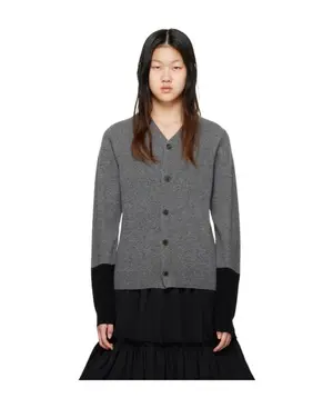 Comme Des Garçons Long Sleeve Button-down Cardigan