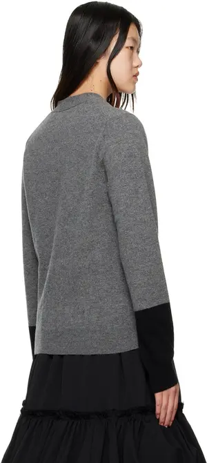 Comme Des Garçons Long Sleeve Button-down Cardigan