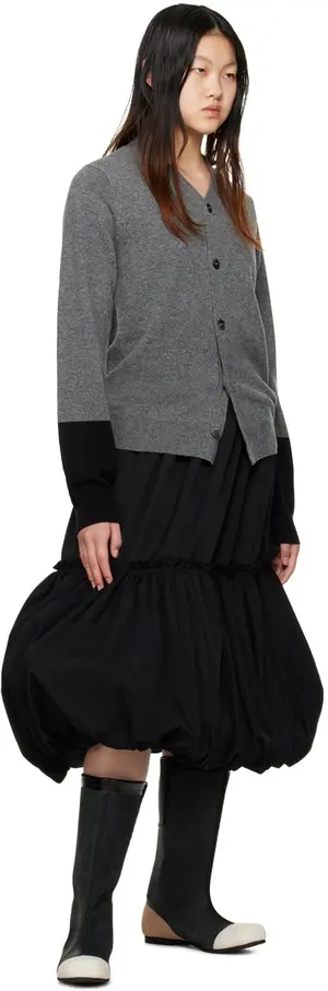 Comme Des Garçons Long Sleeve Button-down Cardigan