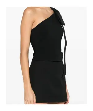 Cult Gaia Nomi Asymmetrical Knit Top