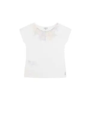 Emporio Armani Printed Round Neck T-shirt - White