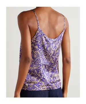 Dries Van Noten Printed Silk-satin Camisole