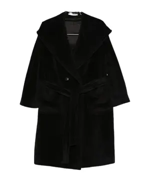 Tagliatore Hooded Belted Coat