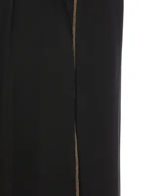 Brunello Cucinelli Knee-length Satin Shorts With Embellished Detailing