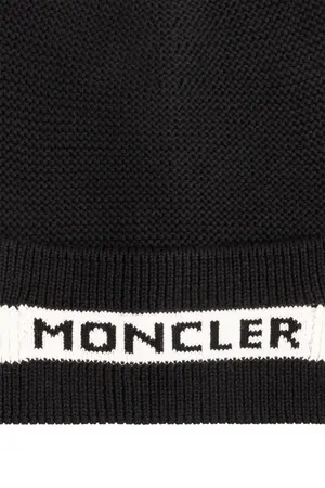 Moncler Logo Intarsia Knit Beanie