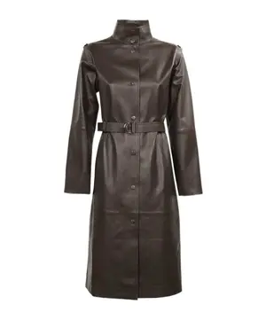 YVES SALOMON Belted Leather Coat - No