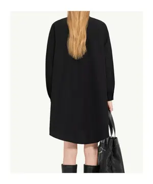 MAISON MARGIELA Shirt Dress With Contrasting Stitching And Patch Detail