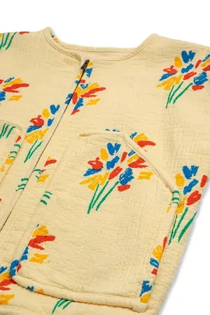 BOBO CHOSES Floral Print Zip-up Jacket