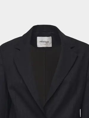 OTTOD'AME Two-button Wool Jacket - Black