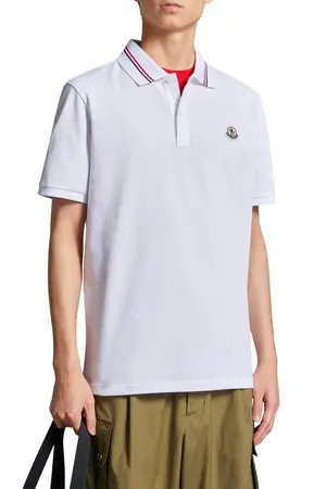 Moncler Logo Patch Short-sleeved Polo Shirt