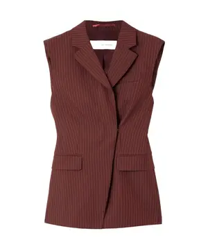 Dries Van Noten Striped Asymmetrical Vest