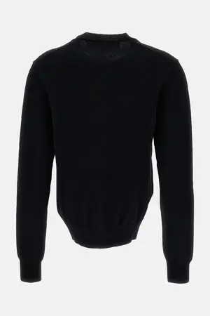 Play Comme Des Garcon Long Sleeve Cardigan - Black