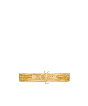 Saint Laurent Cassandre Chain Bracelet - Yellow