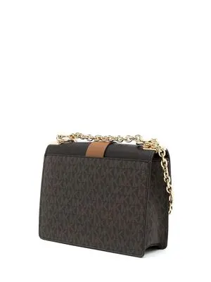 Michael Kors Greenwich Logo Plaque Shoulder Bag