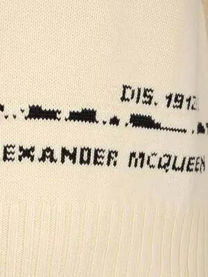Alexander McQueen Graffiti Logo Intarsia Jumper