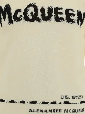 Alexander McQueen Graffiti Logo Intarsia Jumper