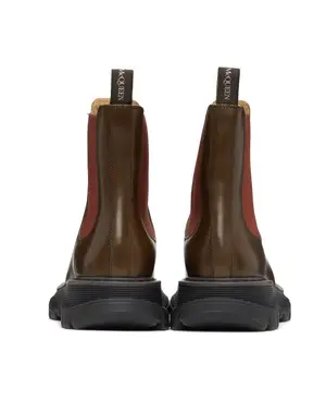 Alexander McQueen Round Toe Chelsea Boots - Brown