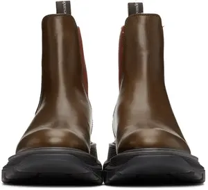 Alexander McQueen Round Toe Chelsea Boots - Brown