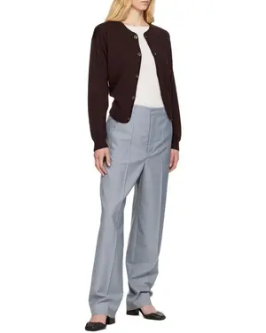 LEMAIRE Fine-knit Cardigan With Round Neck