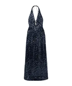16Arlington Sequined Tulle Halterneck Gown