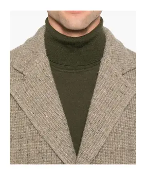 Eleventy Single-breasted Coat With Notched Lapel