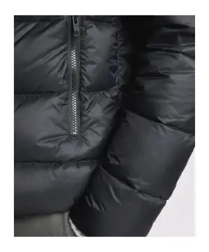 FAY Quilted Down Jacket With Hood - Black