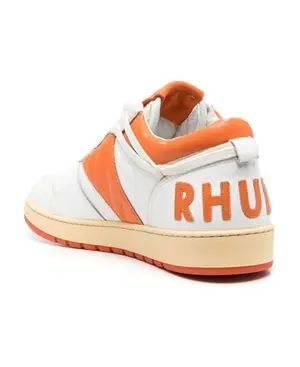 Rhude Logo-patch Leather Sneakers