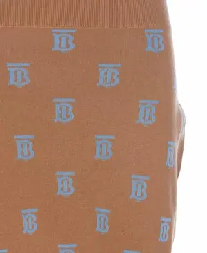 Burberry Monogram Print Jacquard Miniskirt
