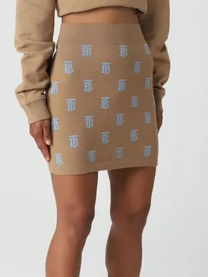 Burberry Monogram Print Jacquard Miniskirt