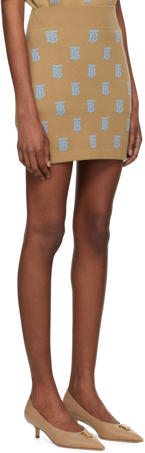 Burberry Monogram Print Jacquard Miniskirt