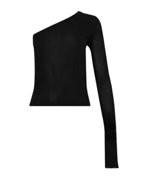 Rick Owens Concordians Ziggy One-shoulder Top - Black