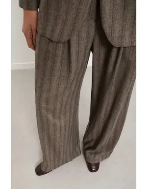 OTTOD'AME Pinstripe Wide-leg Pants