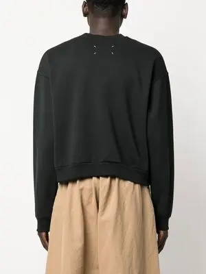 MAISON MARGIELA Digital Logo Print Crewneck Sweater